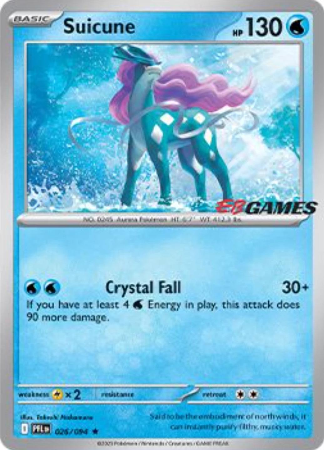 [Sealed]Pokémon TCG - Suicune - 026/094 - EB Games - Phantasmal Flames ...