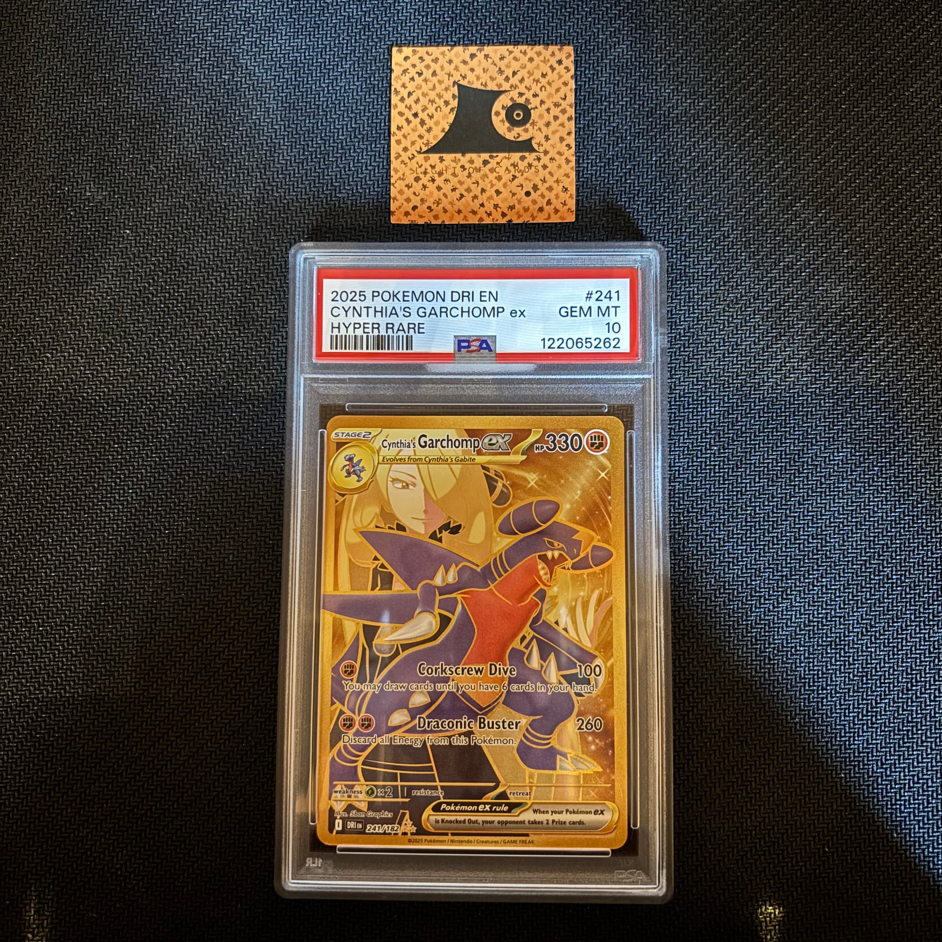 [PSA 10]Cynthia's Garchomp EX - Hyper Rare - 241/182 - Destined Rivals ...
